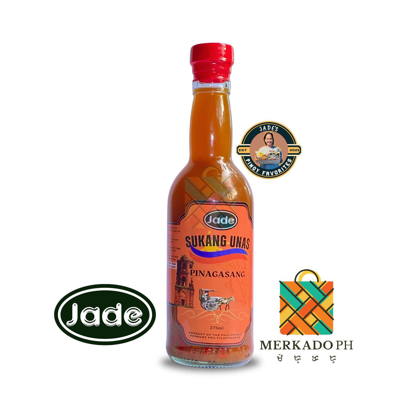 Jade's Pinoy Favorite Sukang Unas Pinagsang 375ml – Merkado PH